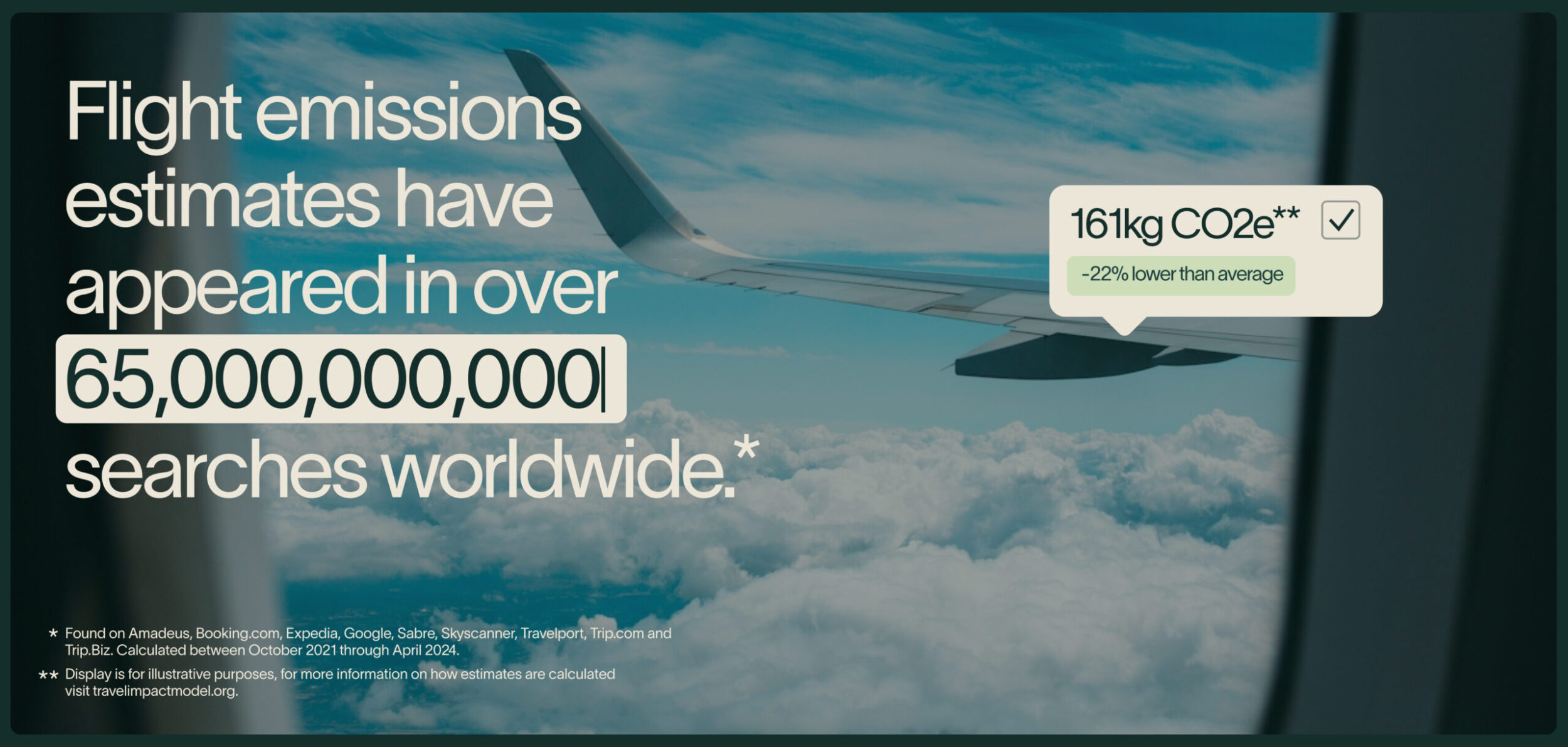 Flight emissions data shown in over 65 billion searches worldwide ...